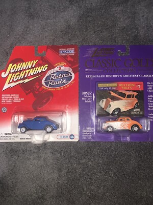 Johnny Lightning White Lightning ‘33 Willys W/ Classic Gold ‘33 Willys ...