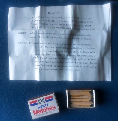 Pocket Magic Trick Matchbox Vanishing Matchbox Sleeve No Skill Needed | eBay
