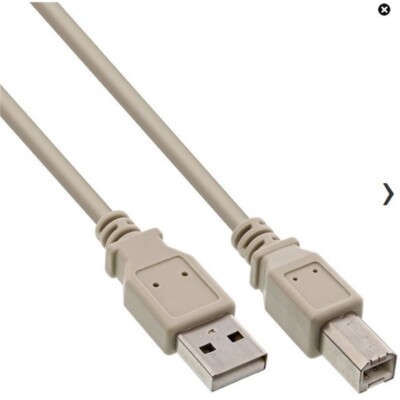 USB2.0-Drucker-Kabel USB-A-Stecker an B-Stecker 5m lang | eBay