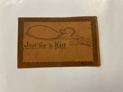 1906 Leather Post Card, Cancel, Stamp Removed | eBay