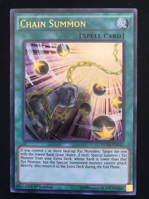YuGiOh CHAIN SUMMON 1st Edition DUSA-EN011 Ultra Rare M/NM | eBay