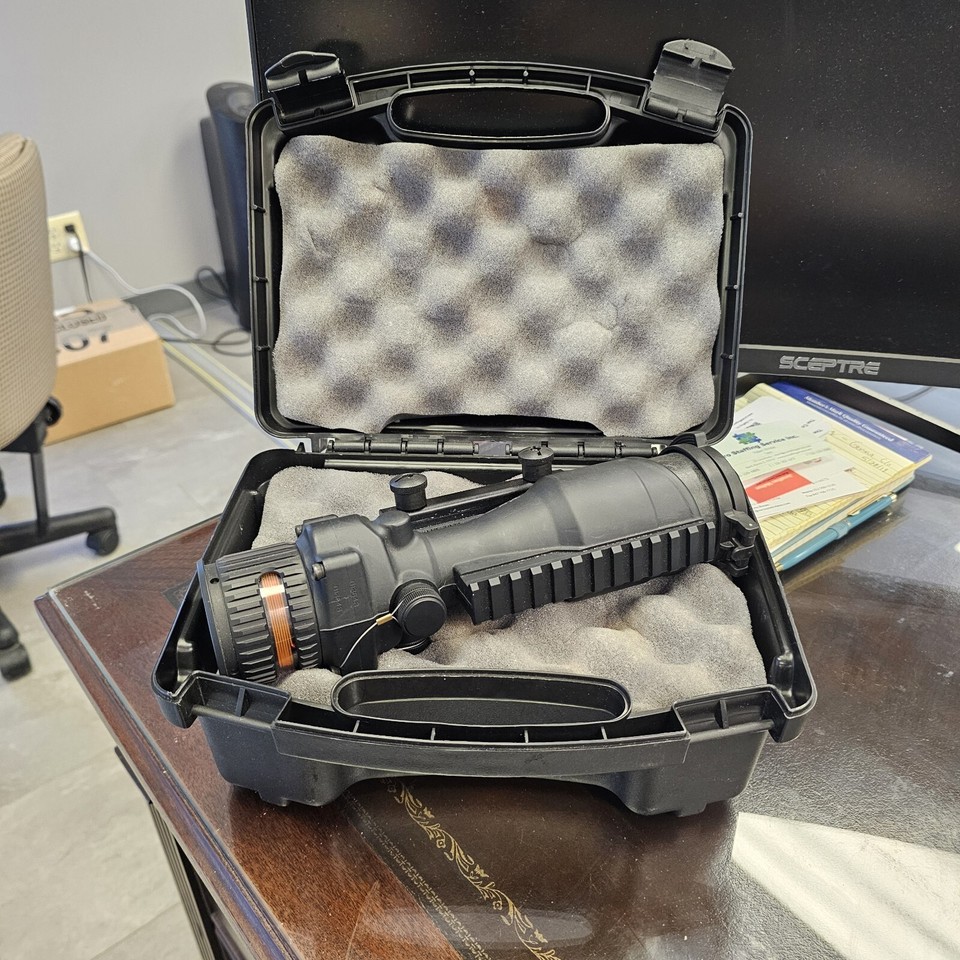 Trijicon 6x48 ACOG Riflescope Red Chevron BAC .223 W/TA75&M1913 Rail | eBay