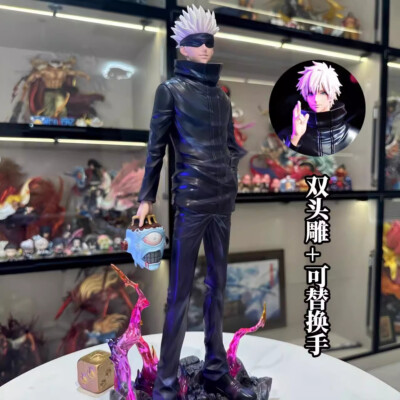 Jujutsu Kaisen Gojo Satoru 33 cm Statue Figure Model W/two Heads ...