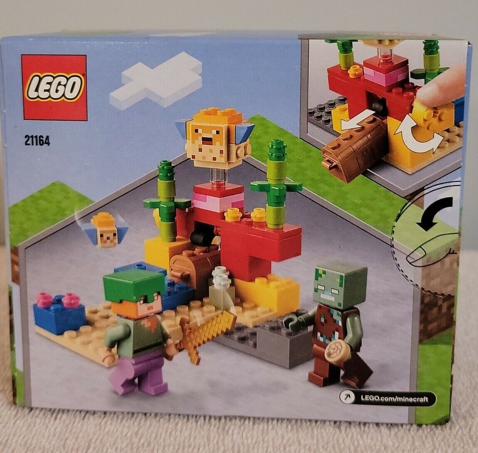 LEGO 21164 Minecraft The Coral Reef 92 Pieces NEW Mojang Studios #21164 ...