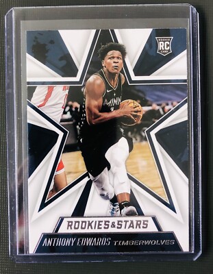 2020 ANTHONY EDWARDS #657 PANINI CHRONICLES ROOKIES & STARS ROOKIE CARD ...