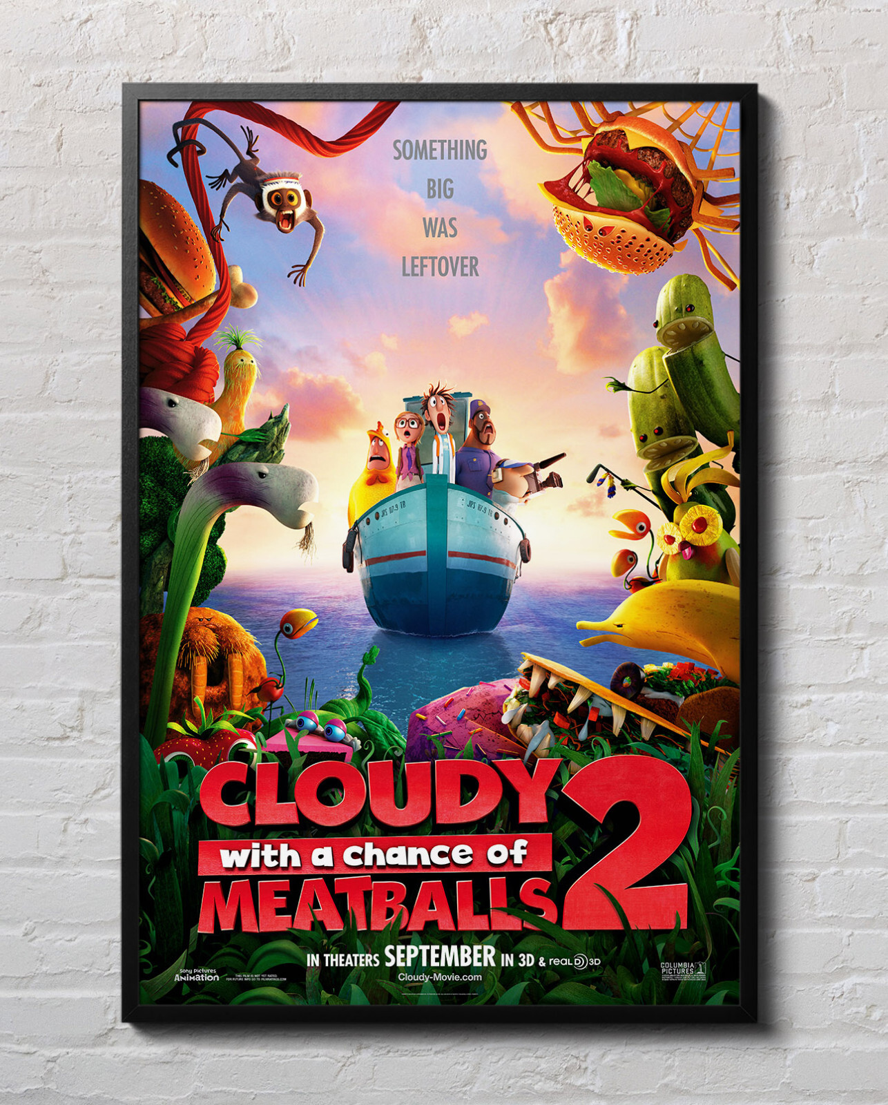Cloudy With A Chance Of Meatballs 2 Movie Poster