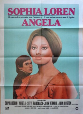 ANGELA Italian 2F movie poster 39x55 SOPHIA LOREN 1977 NM | eBay
