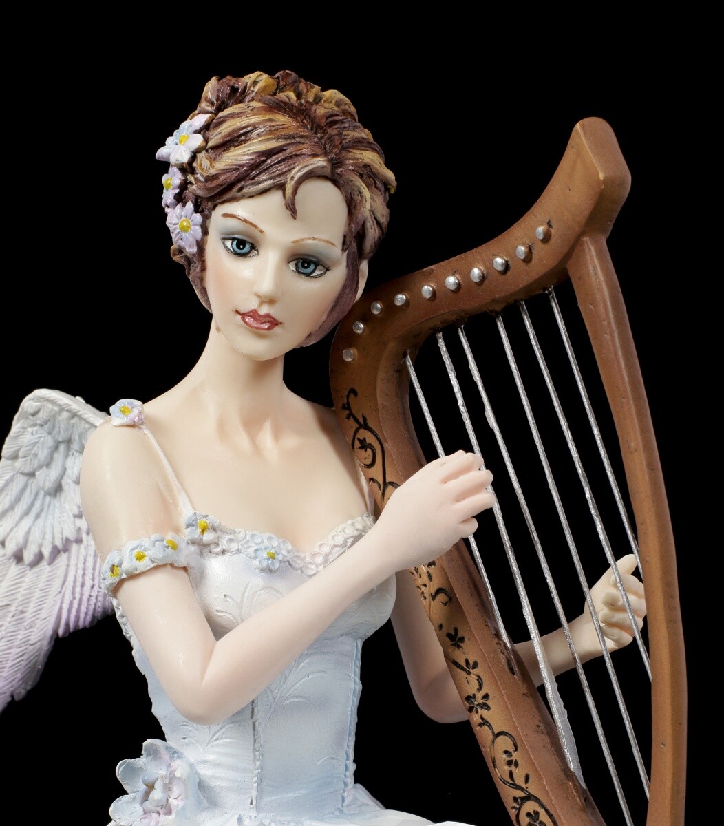 Engel Figur mit Harfe - Chorus by Nene Thomas - Fantasy Fee Elfe ...