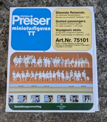 Original Preiser Miniaturfiguren Seated Passengers | eBay