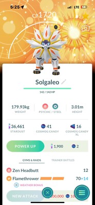 Rare Solgaleo Sun Special Background Pokémon Go | eBay