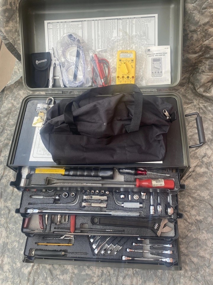 USGI General Mechanics Tool Kit. KIPPER 2004 Complete. NO MISSING ...