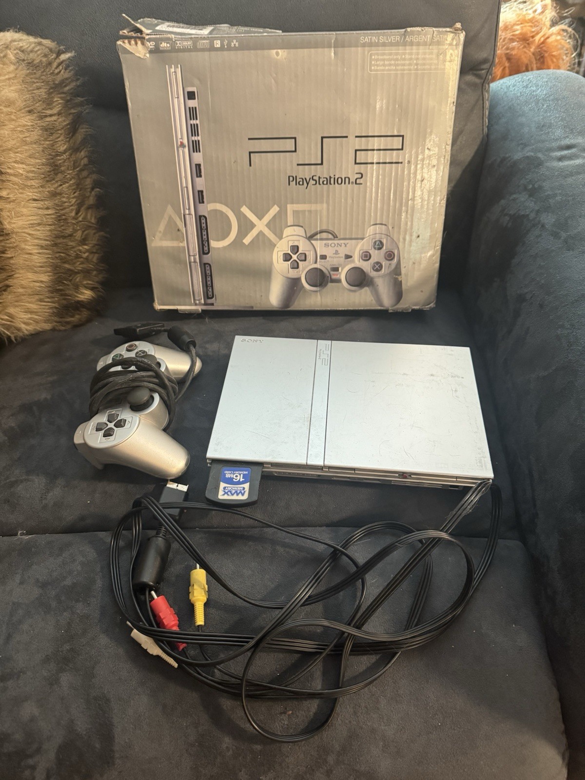 Sony PlayStation 2 Silver Video Game Console SCPH-30001 Rare - NO POWER ...