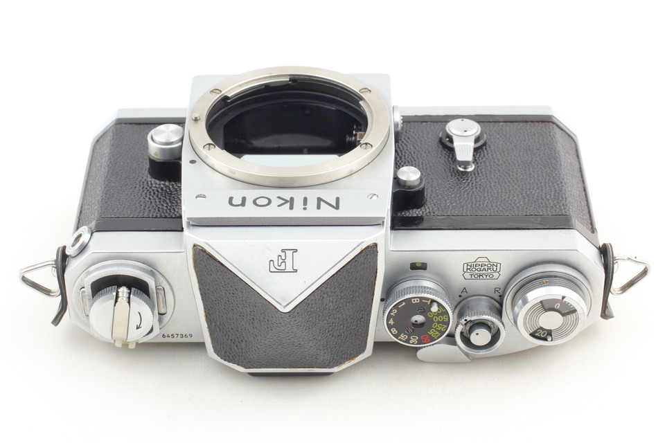 [N MINT] Nikon F Eye Level Silver 35mm SLR Film Camera Body W/Lenses ...