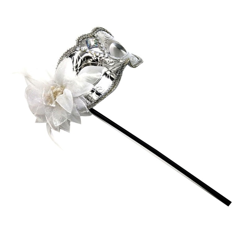 Eye Mask for Fancy Dress Halloween Face Covers with Handle Cosplay ...