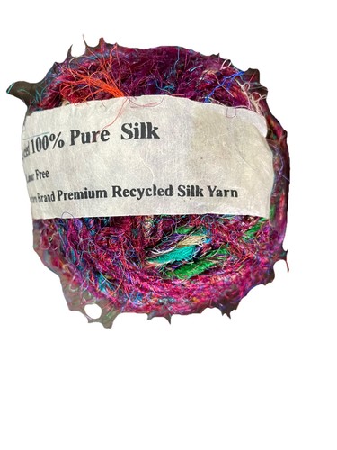 DARN GOOD YARN-Ball Wrst Wt Silk Yarn. Approx 200 G. Fair Trade Child ...