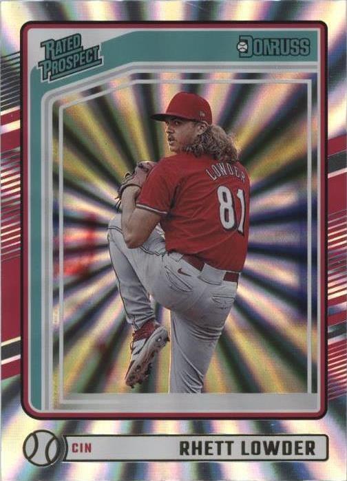2024 Panini Donruss - Rated Prospects Rhett Lowder #166 Laser (RC) for ...