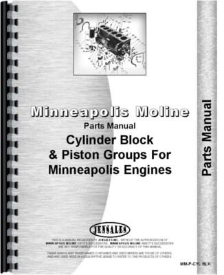 Minneapolis Moline RT Z ZA Engine Cylinder Blocks & Pistons Parts ...
