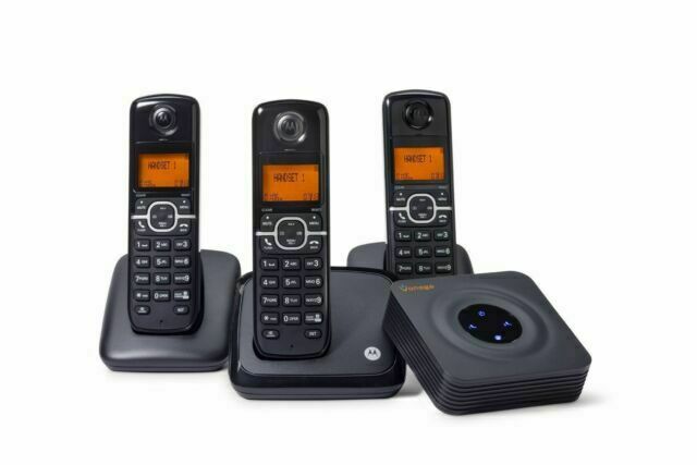 Vonage HT802-CVR Plus Cordless Phone System - Black for sale online | eBay
