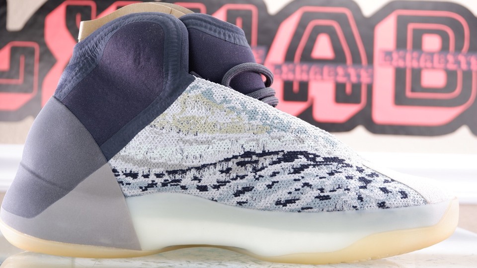 NEW Adidas Yeezy QNTM Sea Teal Size 7.5 Quantum Grey Black Shoes Gum ...