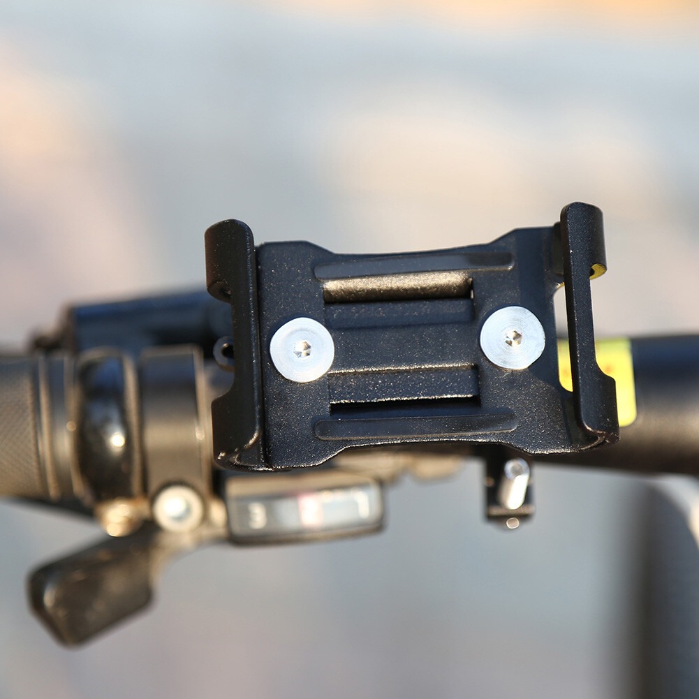 Bicycle Phone Holder Motorcycle Handlebar Clip GPS Mount Bracket (Black ...