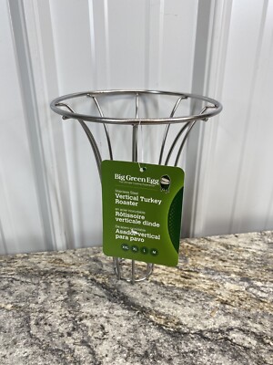 NEW Big Green Egg XXL XL L M VERTICAL TURKEY ROASTER 117441 Stainless ...