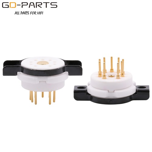EIZZ 9 Pin Vacuum Tube Socket Base For 12AX7,6922,EL84,ECC82,ECC81 ...