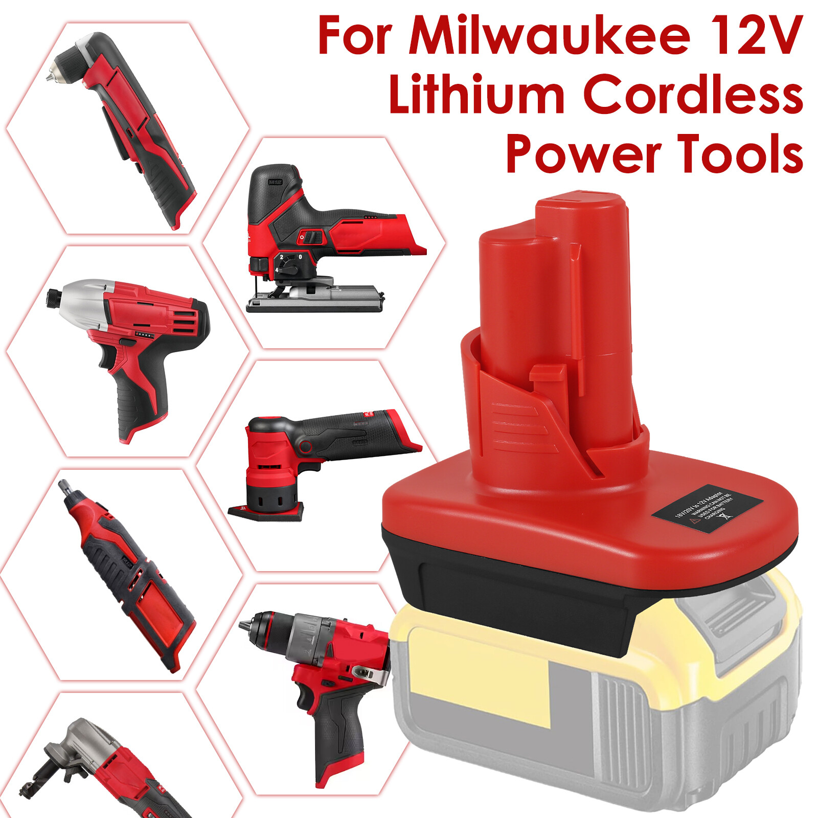 Battery Adapter for M18 Safe Lithium Battery Converter Adapter Li-Ion ...