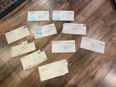 10 x 1956 Military Letters from Lackland AFB Air Force Base to Family ...