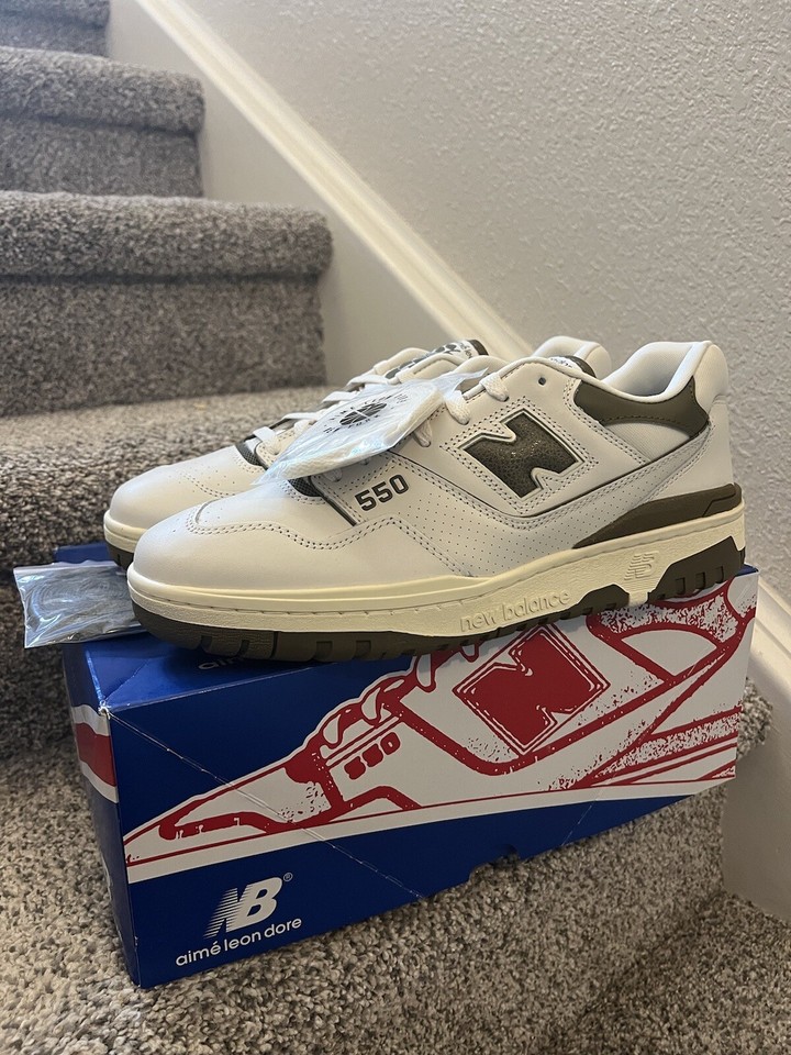 New Balance 550 X Aime Leon Dore White Olive 11.5 ALD / NB P550 BB ...