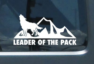 Leader of the pack mountain vinyl sticker decal Fits Jeep off road LP1 ...