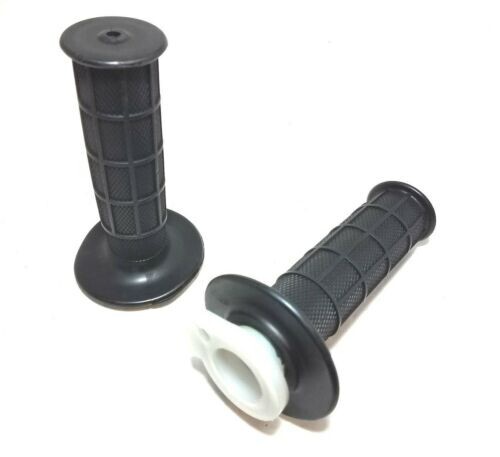 HANDLE BAR GRIPS & THROTTLE TUBE SET 7/8" WITH CABLE FITS HONDA CRF50 ...