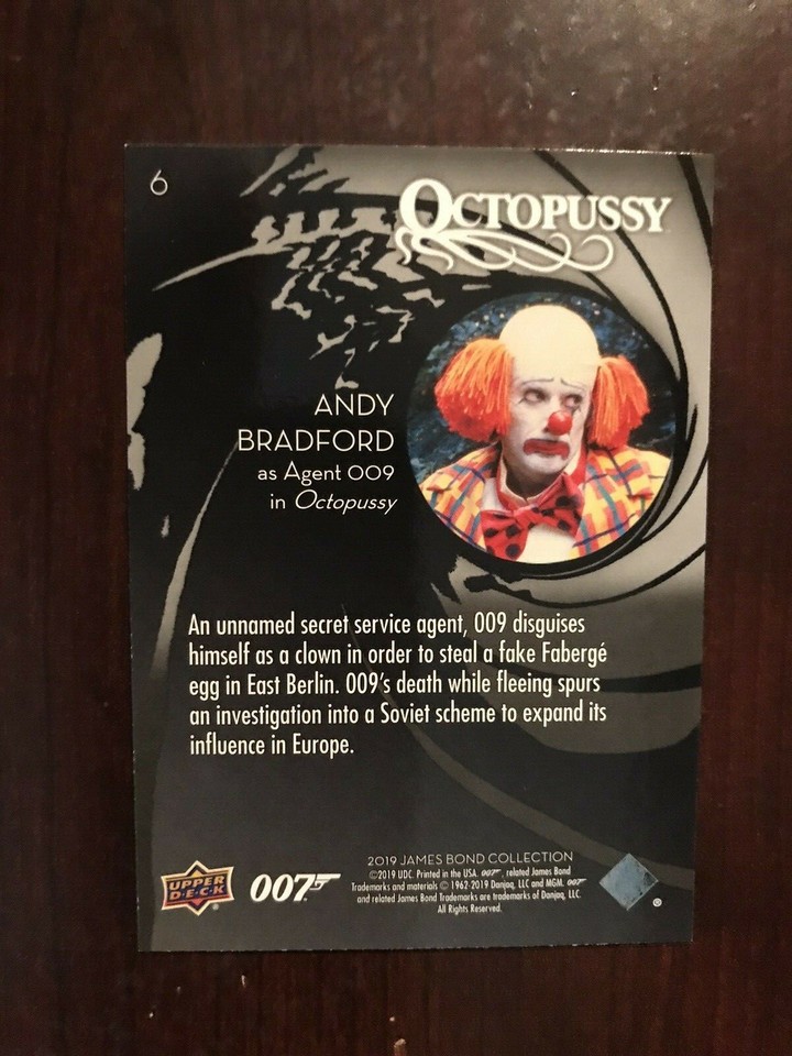 2019 James Bond Collection #6 - Andy Bradford as Agent 009 (Octopussy ...