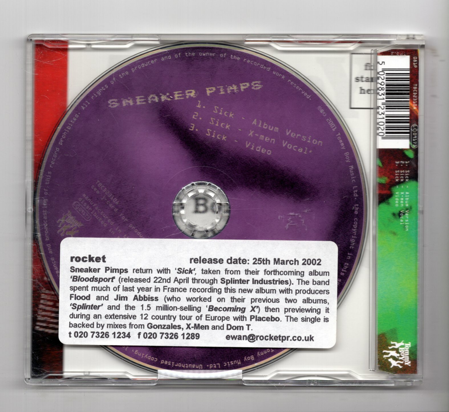 (JL849) Sneaker Pimps, Sick - 2002 CD | eBay