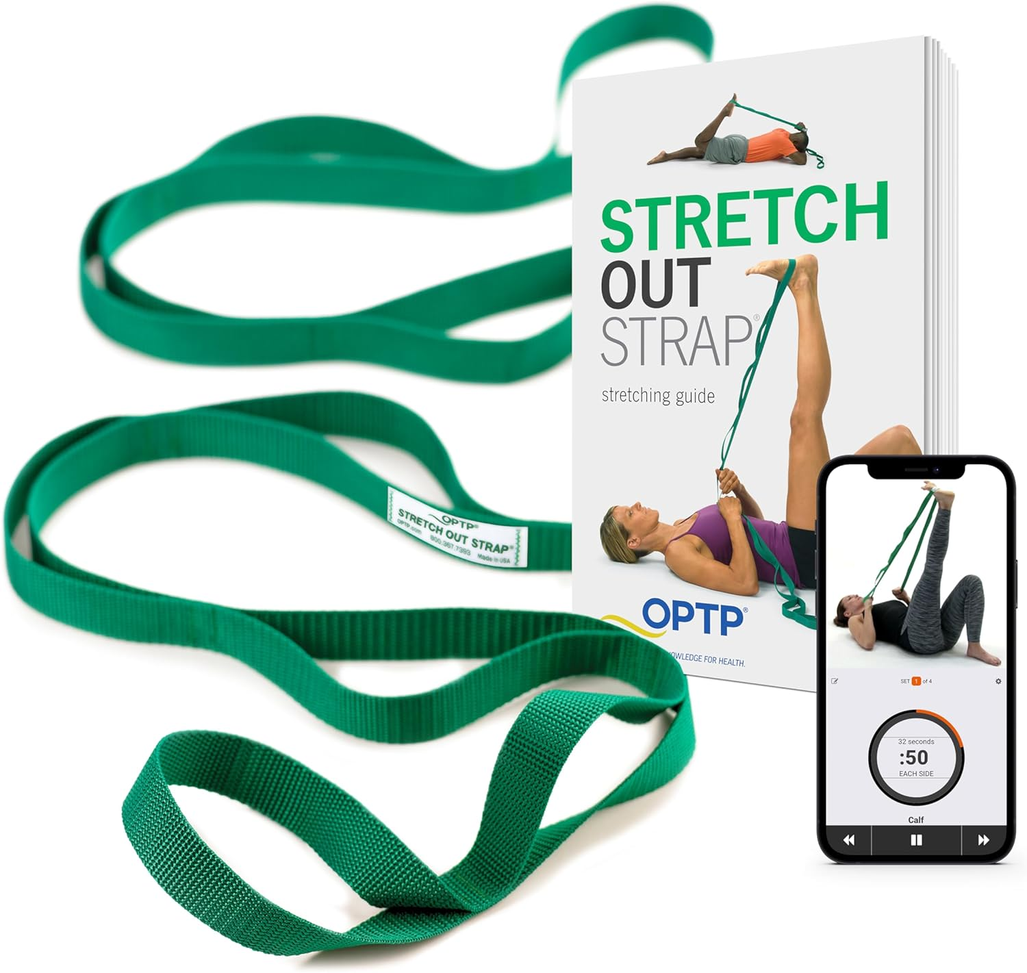 the Original Stretch Out Strap with Exercise Book, USA Made Top Choice ...