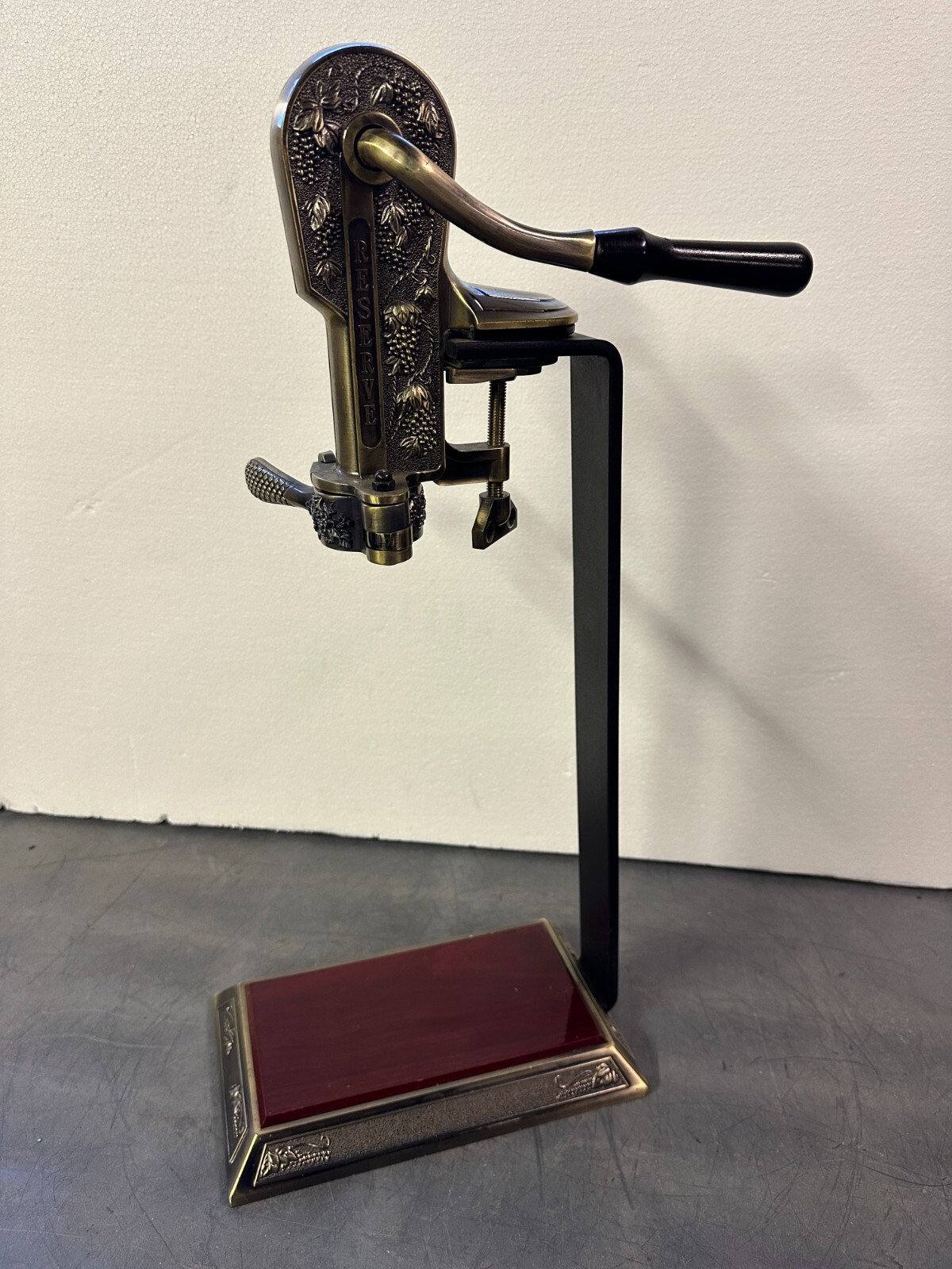 Vintners Reserve 23" Bartop Wine Bottle Opener w/ Cork Screw & Table ...