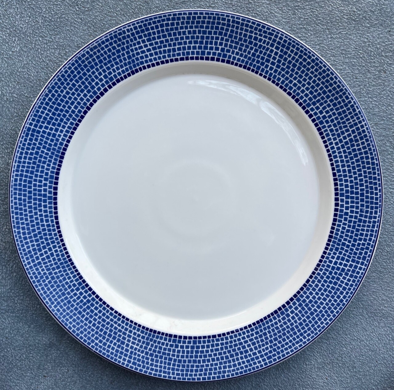 Dansk Mosaic Tile 13 Inch Chop Plate / Round Serving Platter Portugal ...