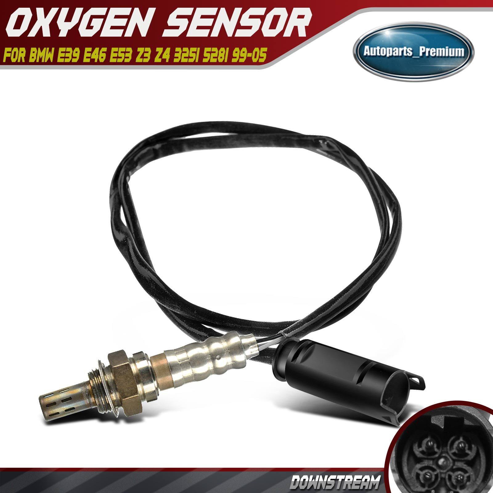 Downstream Oxygen Sensor for BMW E39 E46 E53 E83 E85 E86 X3 X5 Z3 325I ...