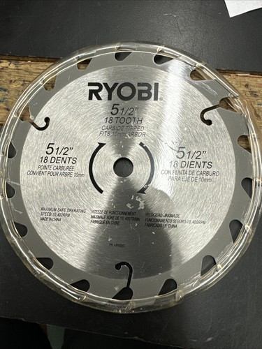 Ryobi Circular Saw Blade 5 1/2" 18 Teeth New | eBay