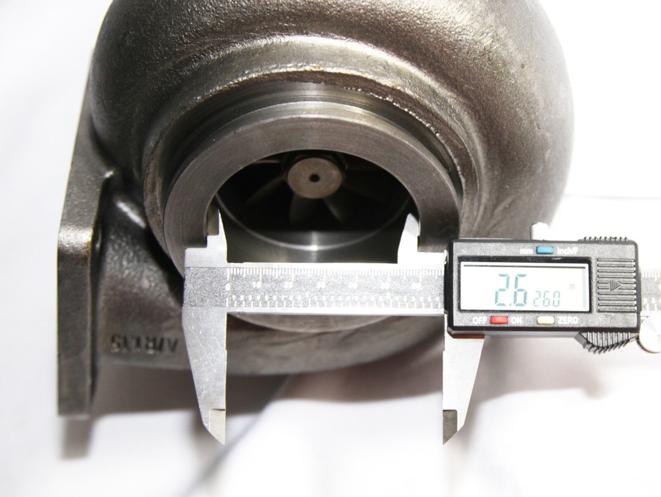 NEW DESIGN T04B Turbo Compress 0.50A/R Trim 50 T4 FLANGE +3"VbandFlange ...