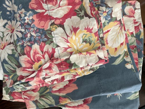 Ralph Lauren~ Kimberly Blue Cabbage Roses ~ 2 Standard & 1 King ...