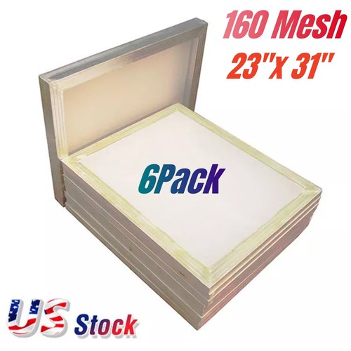 6 PACK Aluminum Frame Silk Screen Printing Screens 23"x 31" 160 Mesh ...