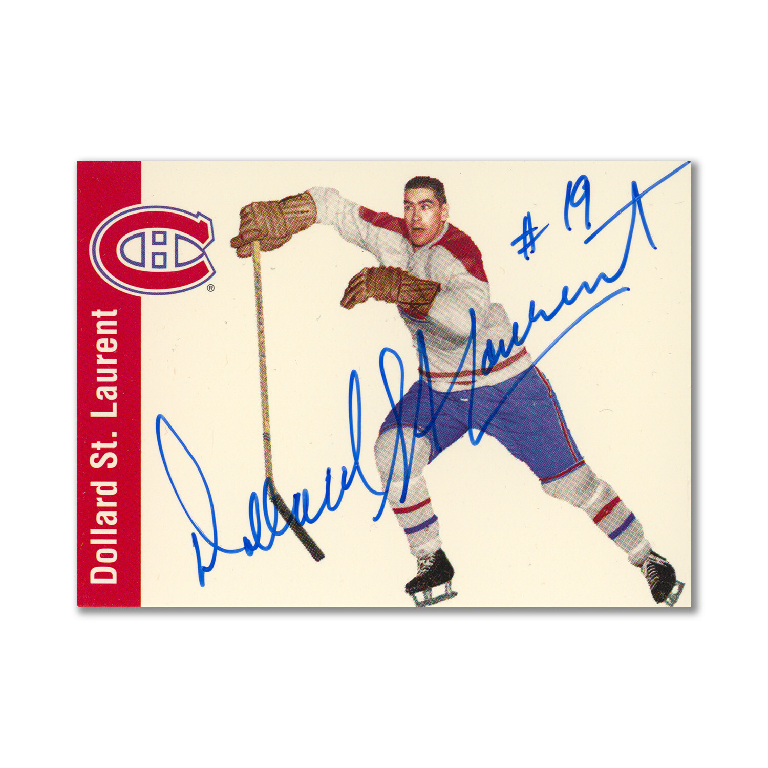 Autographed 1994 Parkhurst Missing Link #69 Dollard St. Laurent Hockey ...