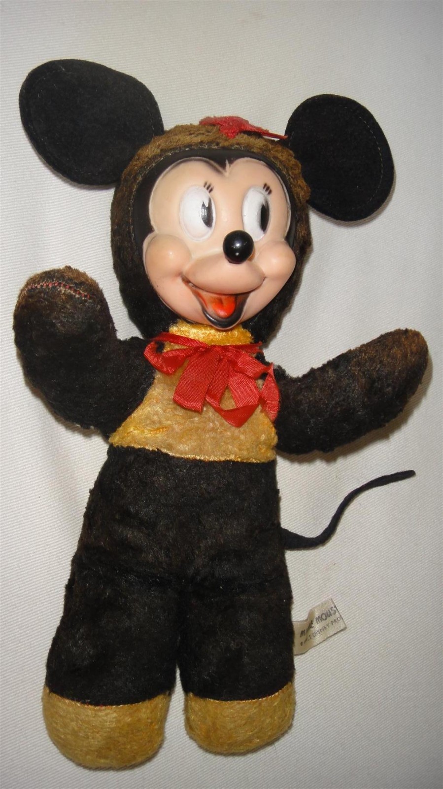Rare Mohair Stuffed 1930's Minnie Mouse Doll Semco Ltd England Walt ...