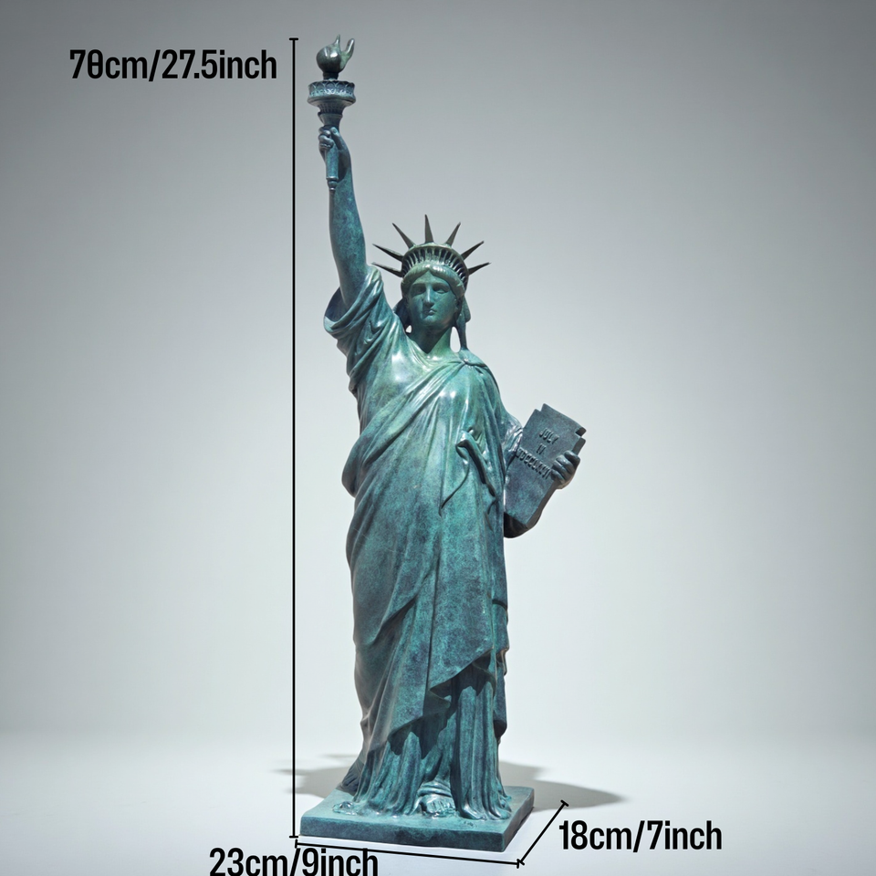 70cm Statue of Liberty Bronze Sculpture Bronze Liberty USA Statue Art ...