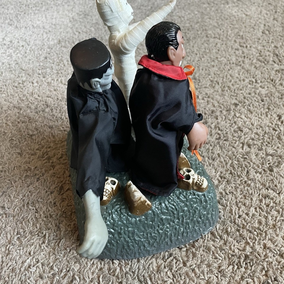 1997 GEMMY INDUSTRIES HALLOWEEN TRIO SINGING MONSTER MASH ANIMATED ...