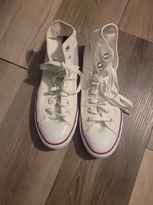Men Coverse Chuck Taylor Sz 10 White Used No Box | eBay
