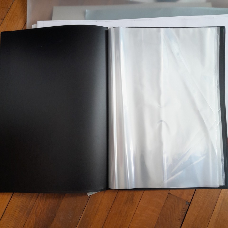 Mega bundle art supplies - A1 poly bag, A2 display book, w/colour paper ...