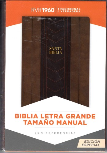 Biblia RVR 1960 Letra Grande Tamaño Manual Leathertouch Holman Spanish ...
