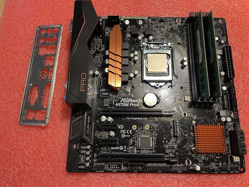 CPU & ASROCK H170M Pro4 Motherboard LGA1151 DDR4 Mainboard Intel i5 ...