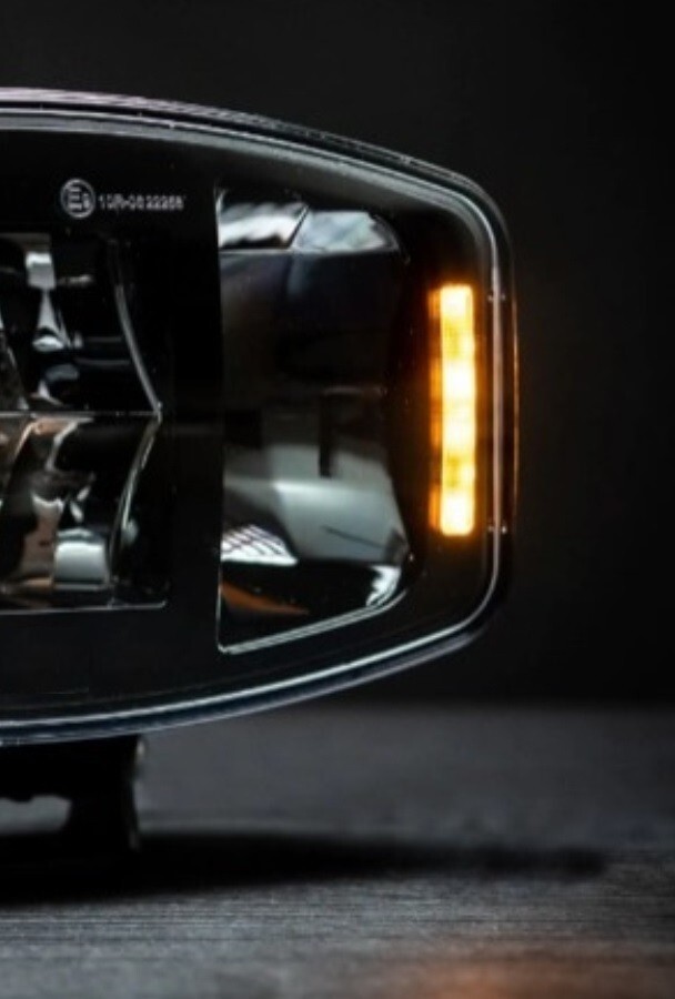 1X 10'' Led Jumbo Oval Spot Light White Amber For Scania 4 Series High ...